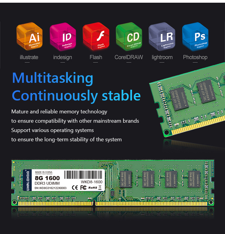 RAM DDR3 For Desktop High Performance Full Compatible Memoria RAM DDR3 ...