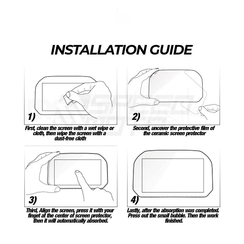 HONDA CLICK V3 CLICK V2 SPEEDOMETER GAUGE SCREEN PROTECTOR ANTI-SCRATCH ...
