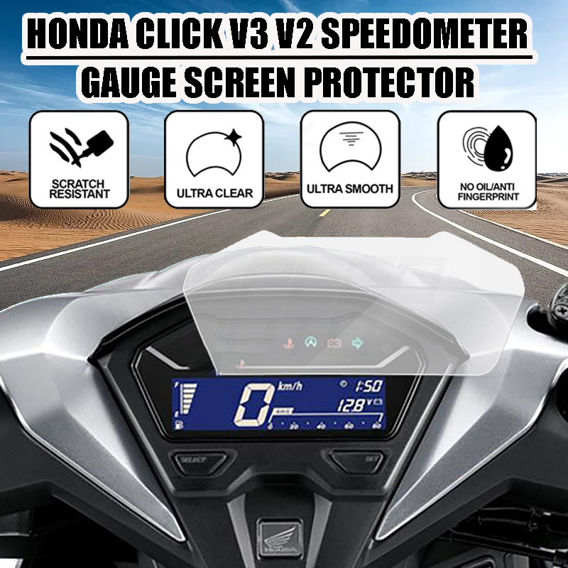 HONDA CLICK V3 CLICK V2 SPEEDOMETER GAUGE SCREEN PROTECTOR ANTI-SCRATCH ...
