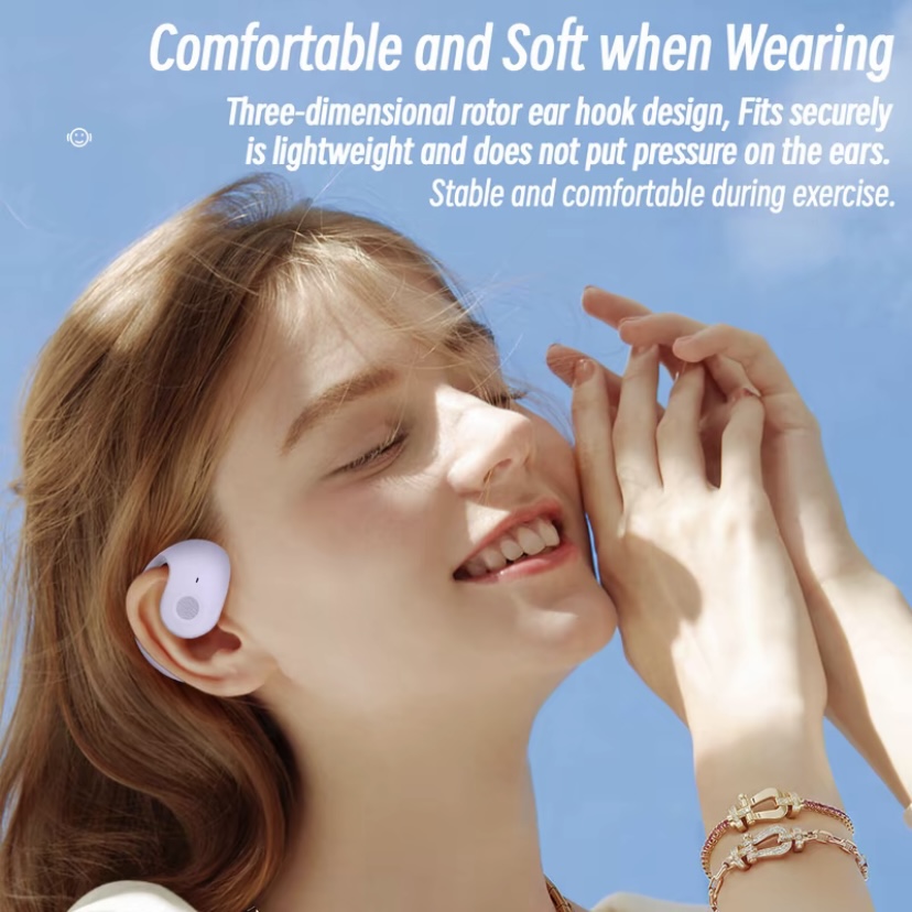 OWS BY01 Earbuds (Freebies Silicon Lanyard) HiFi Sound Quality Wireless ...