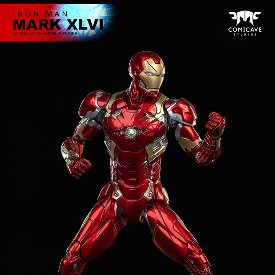 Comicave CS mk46 Iron Man Model Metal Alloy 1/12 Marvel Series Genuine ...