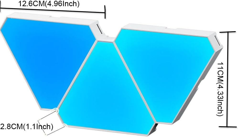 （Shipping from Philippines）Triangle LED Lights for Gaming Setup, RGB ...