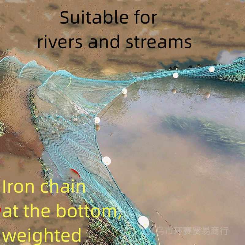 Lmported Fishing Nets River Blocking Net Large Interception Fishing Net ...