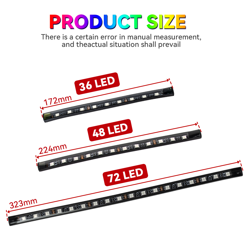 Neon LED Car Interior Ambient Foot Strip Light Kit Accessories ...