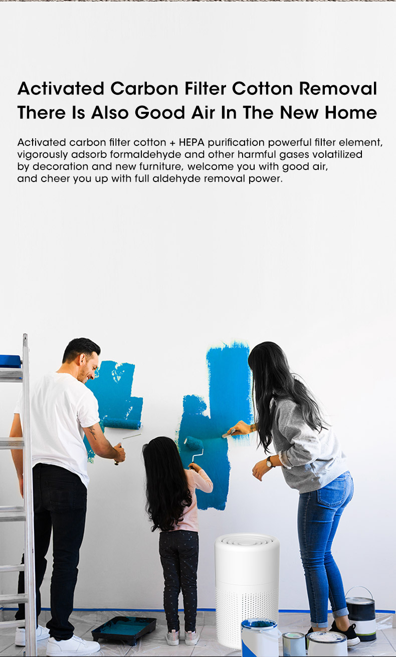 Mini Desktop Air Purifier HEPA Filtered Air Purified Air with Fragrance Negative Ion Purifier ...