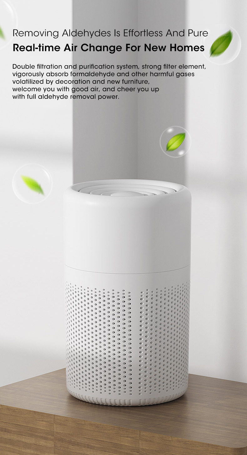 Mini Desktop Air Purifier HEPA Filtered Air Purified Air with Fragrance Negative Ion Purifier ...