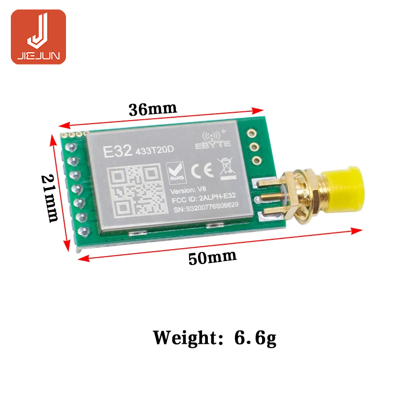 E32-433T20D UART Long Range 433 MHz 1W Wireless rf Transceiver LoRa ...