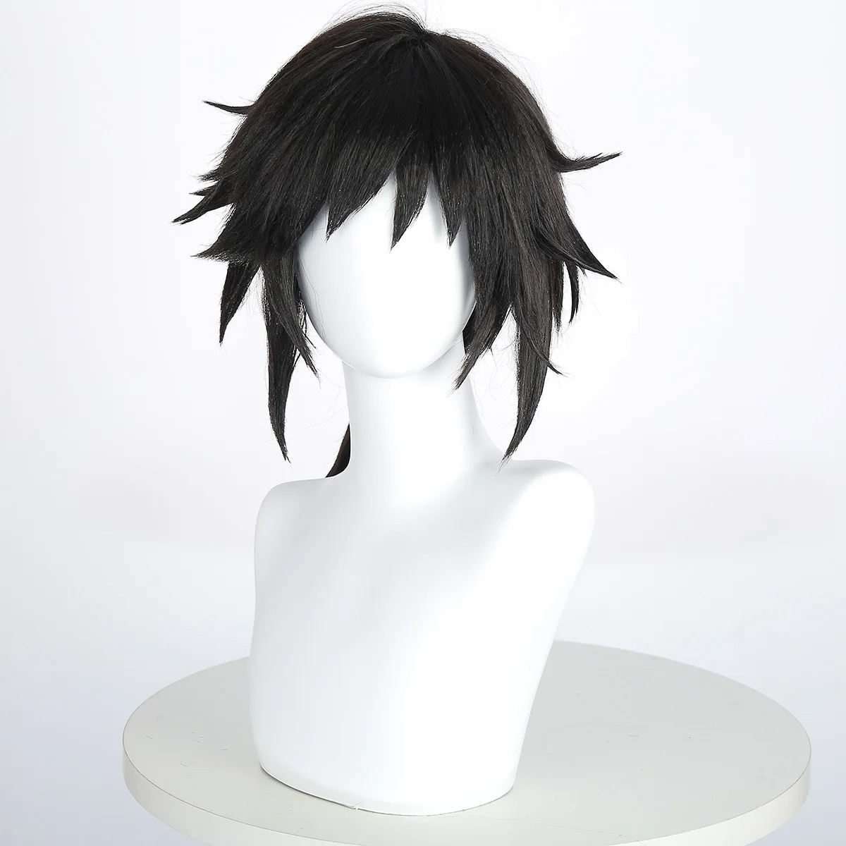 Giyuu Tomioka Wig Anime Demon Slayer Cosplay Black Wig for Men Black ...