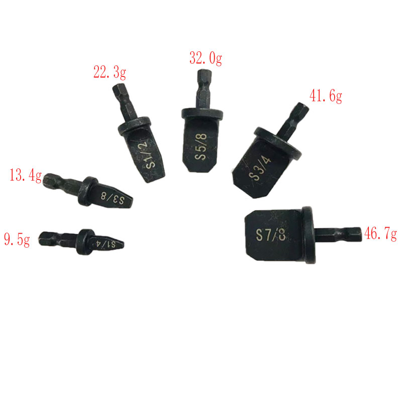 6PCS Triangle/Hexagonal Shank Copper Tube Expander, Hole Expander ...