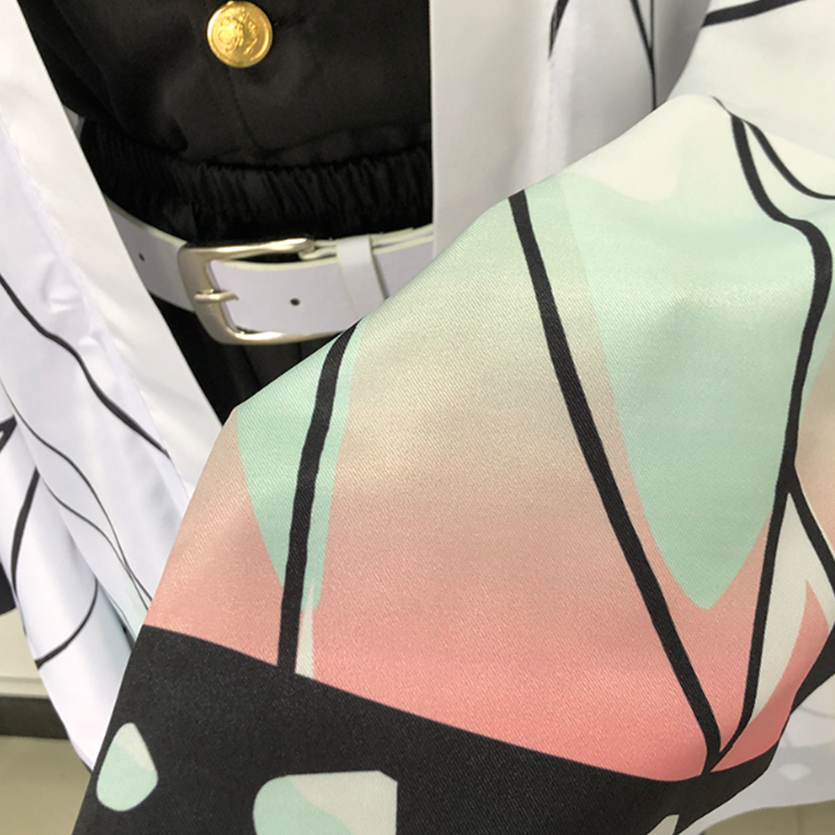 Anime Demon Slayer Cosplay Costume Kochou Shinobu Wig Kimono Uniform ...