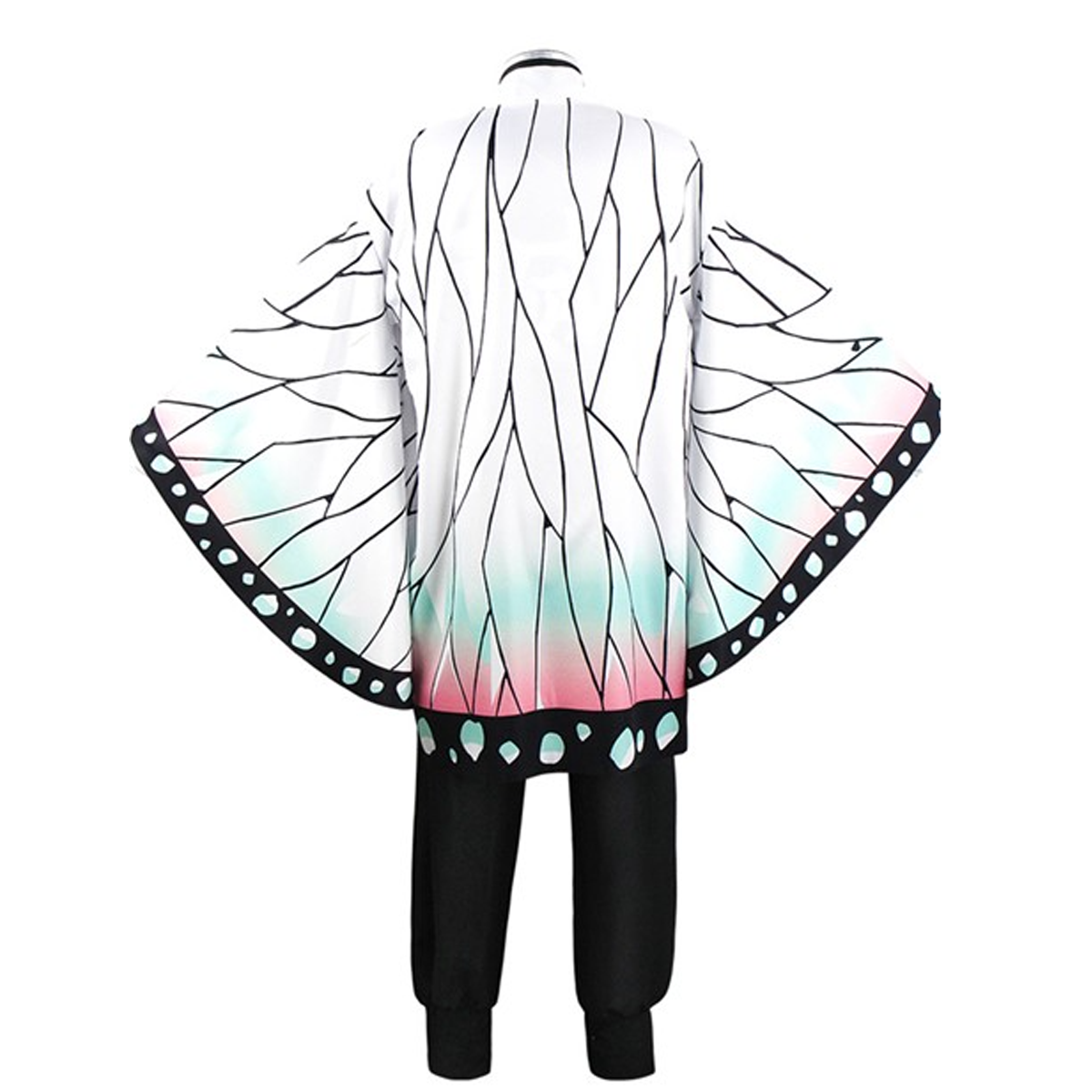 Anime Demon Slayer Cosplay Costume Kochou Shinobu Wig Kimono Uniform ...