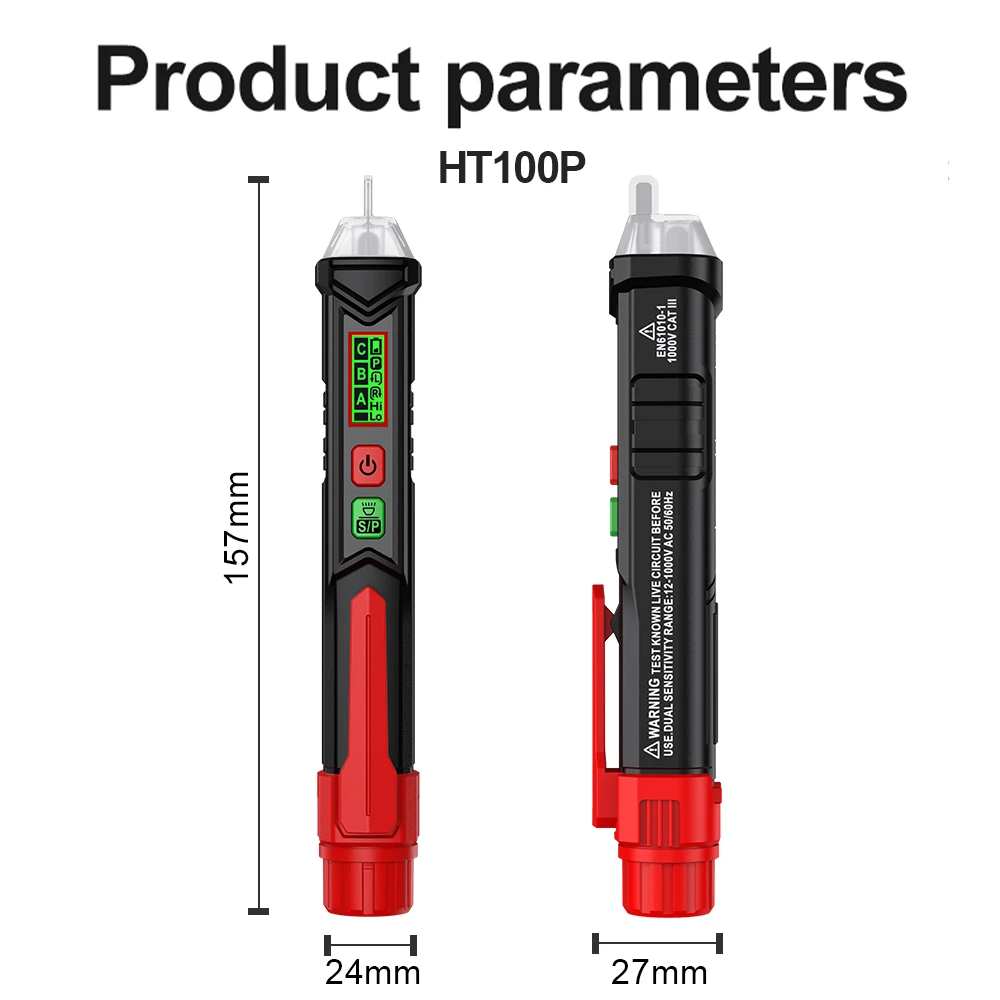 HT90 Digital display test pen sensing multifunctional LED with lighting ...