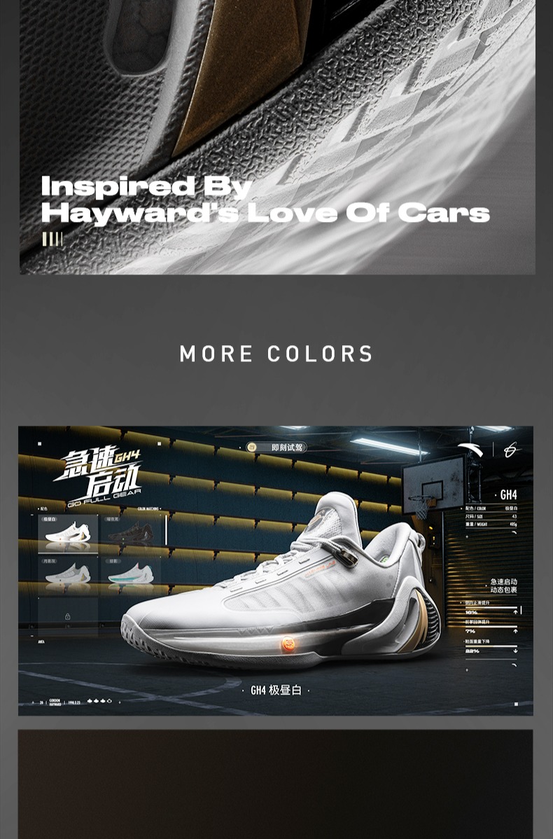 ANTA Men GH4 Gordon Hayward Basketball Shoes Professional Cushioning ...