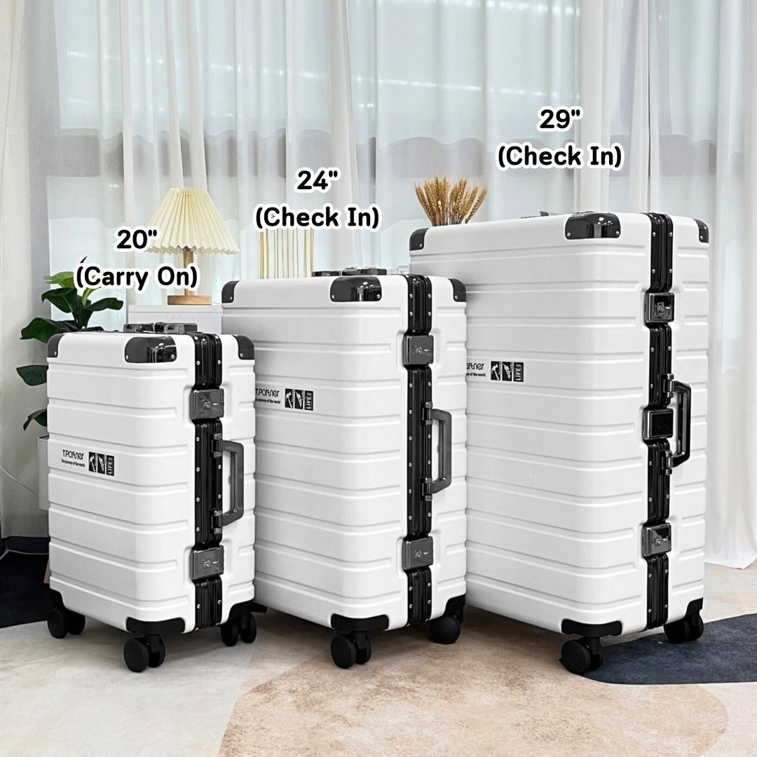 [Durable] TITANIUM SERIES Travel Suitcase TSA Lock Aluminum Structure ...
