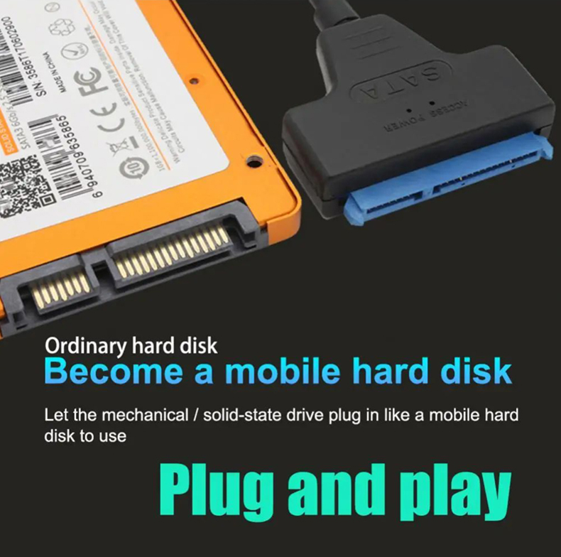 [Shopee Choice] USB 3.0 to Sata Cable Portable Adater for Hard Drive ...