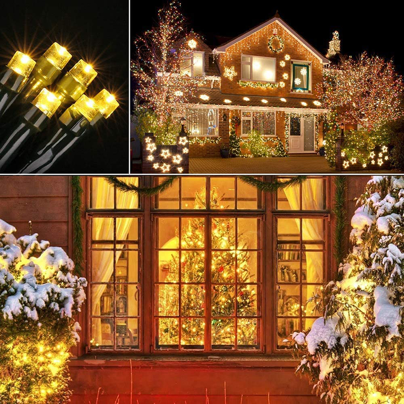 Solar Christmas Lights Outdoor Waterproof 22M 12M 7M 5M Led Strng Fiary ...