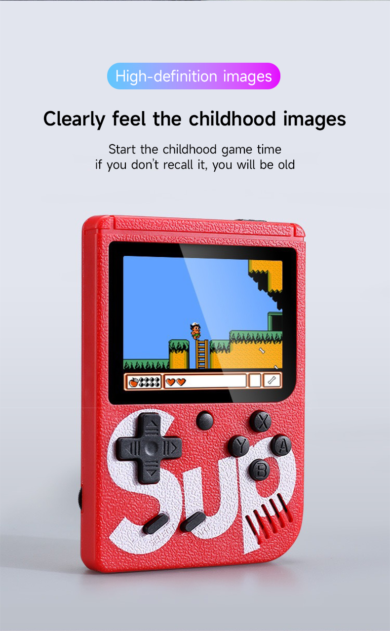 Qeeboo 400 In 1 Gameboy Portable 3 Inch Retro Mini Pocket Game Machine ...