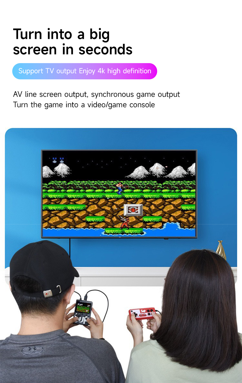 Qeeboo 400 In 1 Gameboy Portable 3 Inch Retro Mini Pocket Game Machine ...