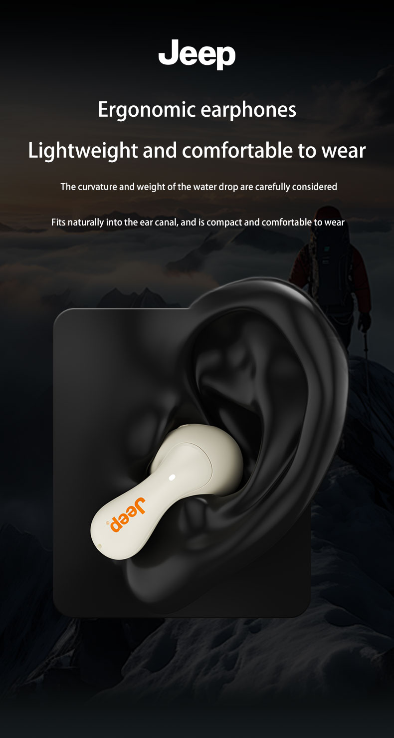 Jeep EW121 TWS Bluetooth 5.4 Earphones Noise Reduction Wireless Earbuds ...