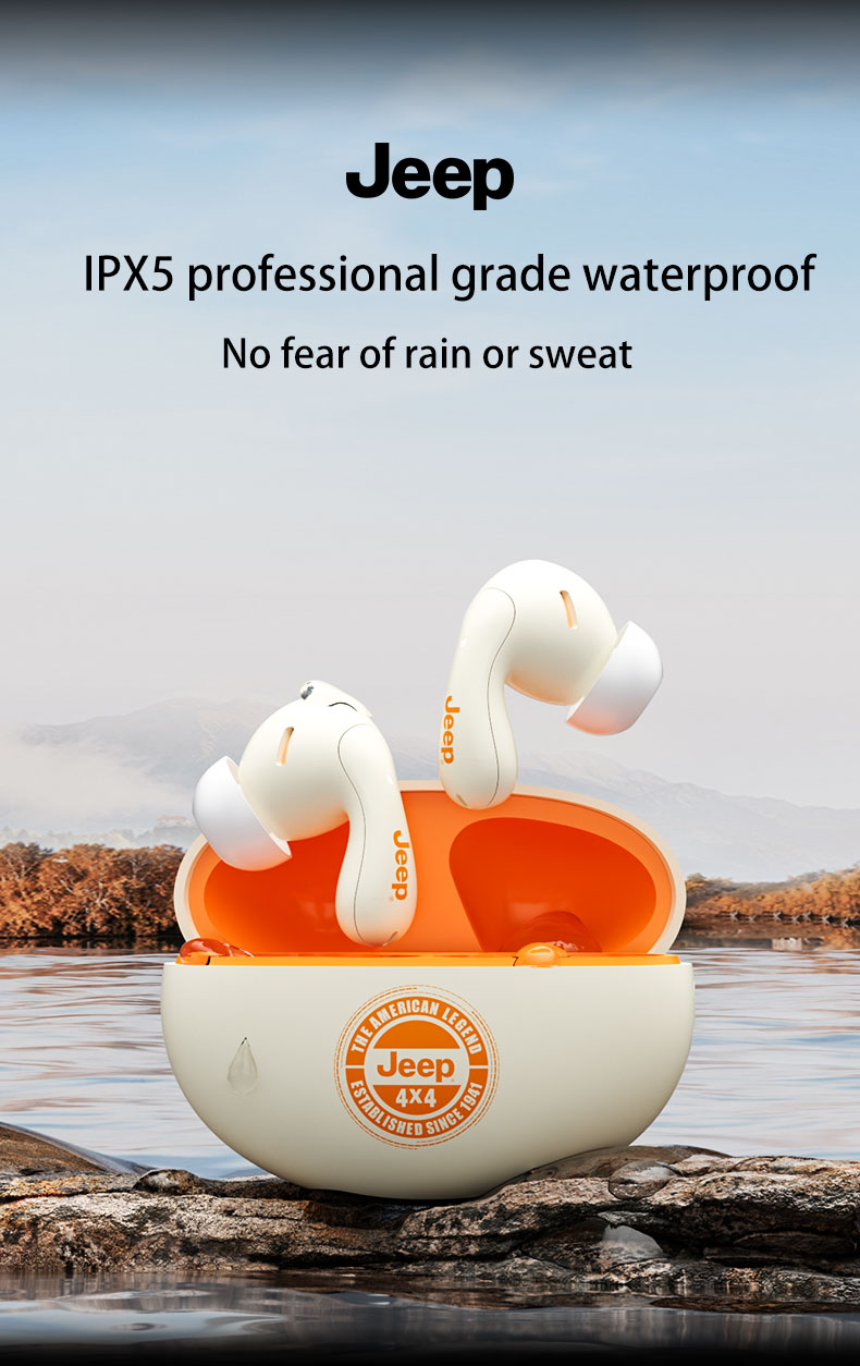 Jeep EW121 TWS Bluetooth 5.4 Earphones Noise Reduction Wireless Earbuds ...