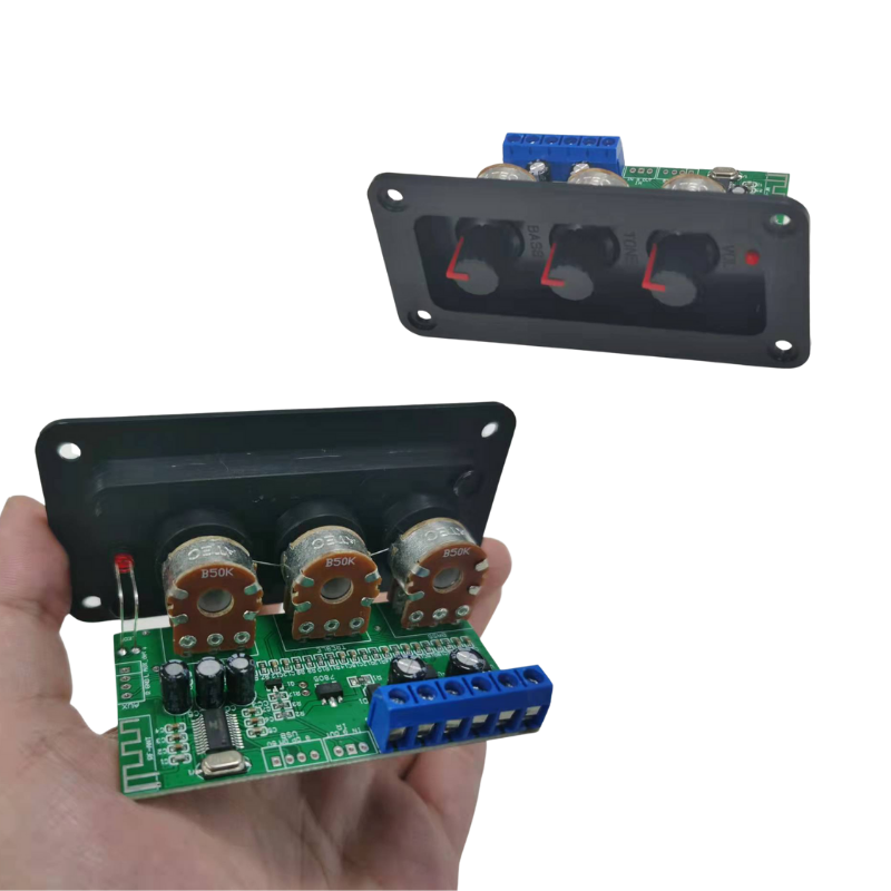 999DIY mini amp Bluetooth5.0 stereo 2×20W adjustable high and low bass ...