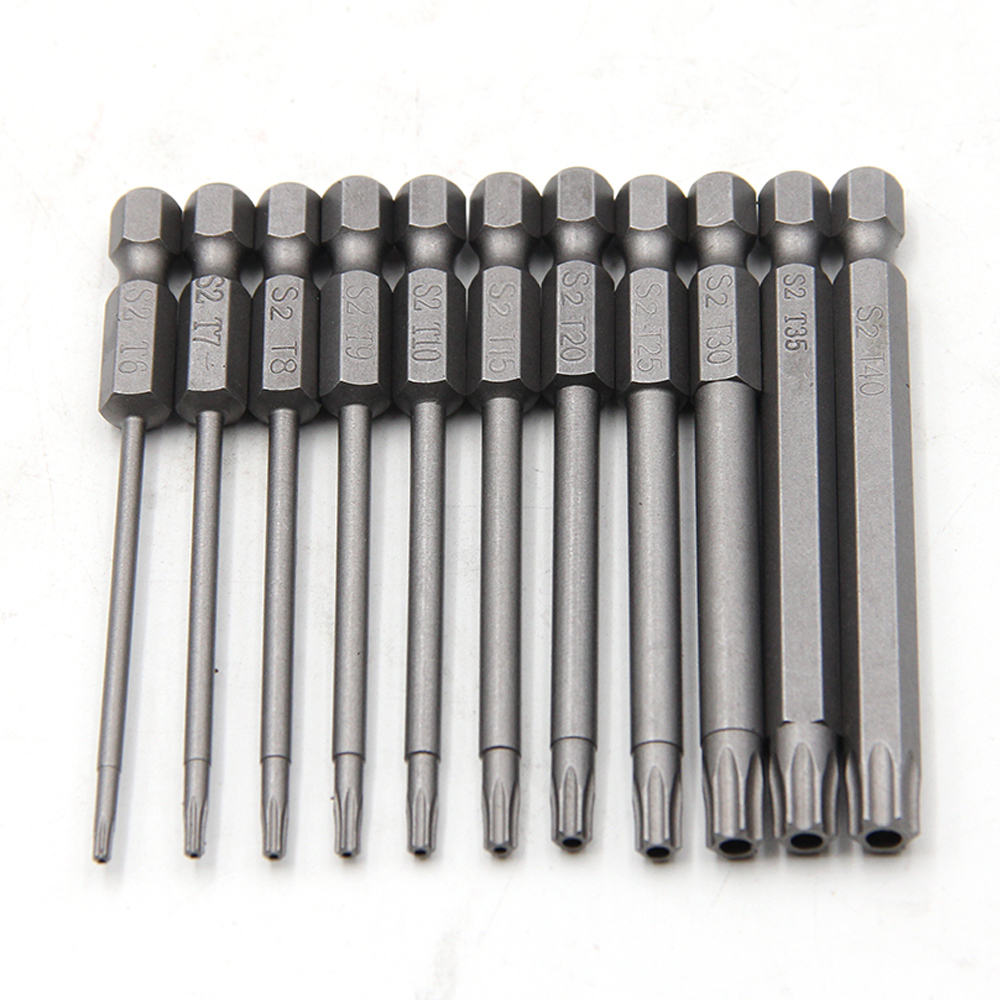 Star Hollow Bits Set 11/12Pcs 50/75/100mm T5-T40 Stripping Bit Set For ...