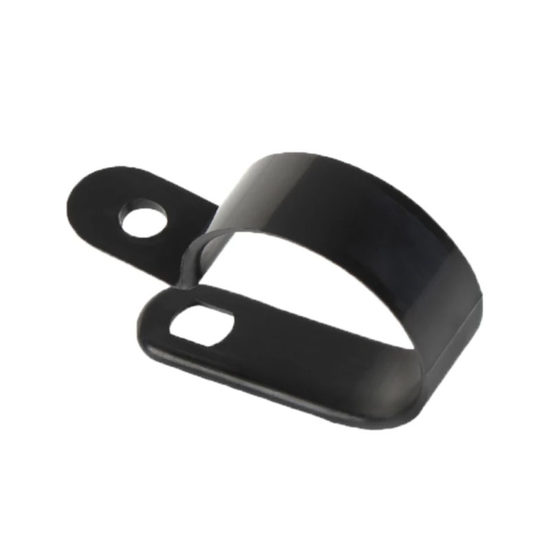 R-Type Nylon Cable Clamp Plastic P Clips Black/White Nylon Fasteners Cable Mounting Fix Hardware ...