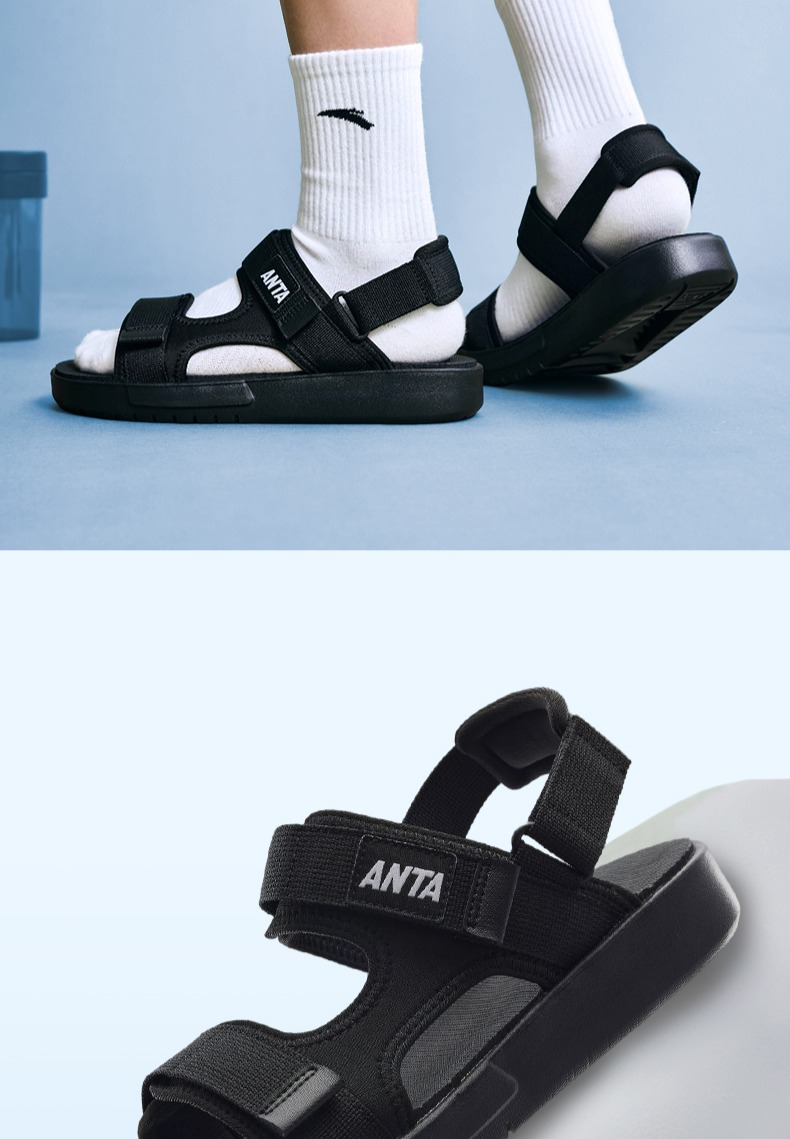 ANTA Men Sports Sandal Slippers Anti-skid Soft-soled Durable Non-slip ...