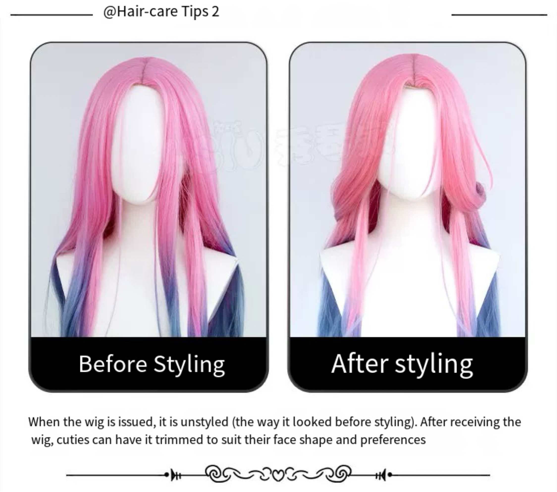 Jingyue Alien Stage Impact Tomomi Cosplay Wig Gradient Heat Resistant ...