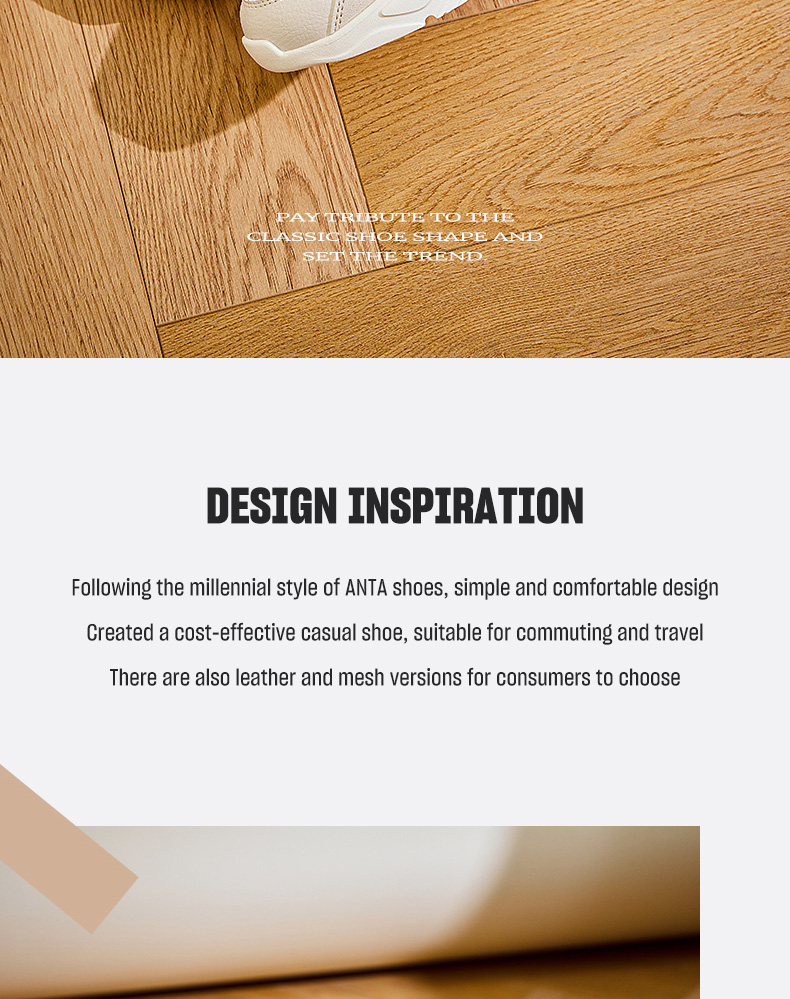 ANTA Men Retro Running Shoes Rebound Soft Light Casual Durable ...