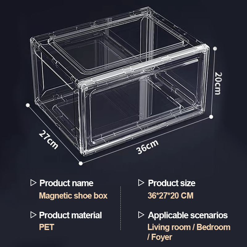 Acrylic sneaker shoes rack clear shoe box storage cabinet shoe rack ...