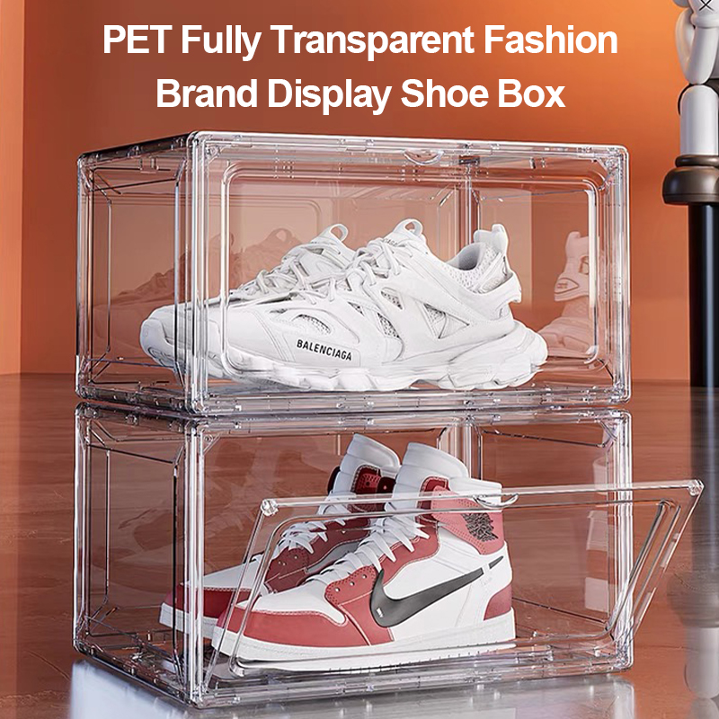 Household Acrylic Sports Shoe Rack Transparent Shoe Box Storage Cabinet ...