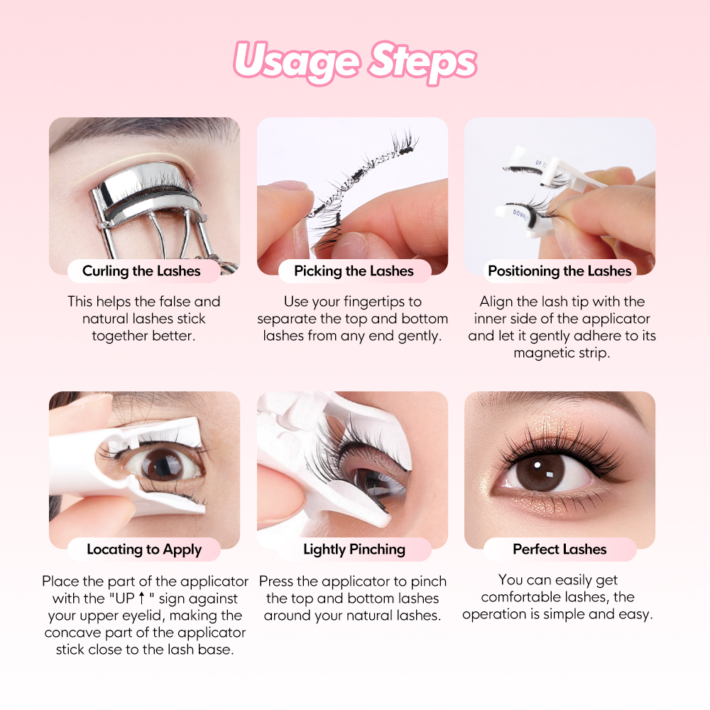 [promotion price]GENIELASH 3D magnetic false eyelashes with clip ...
