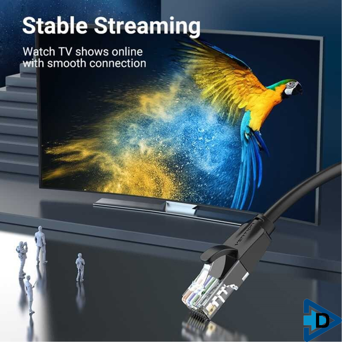 Gold-plated Ethernet Cable internet Lan cable RJ45 cable double-layer ...