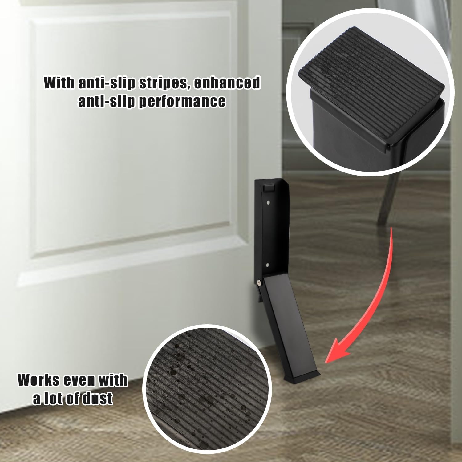Door Stopper Foot Control Door HolderKick Down Door Stop Sturdy And ...