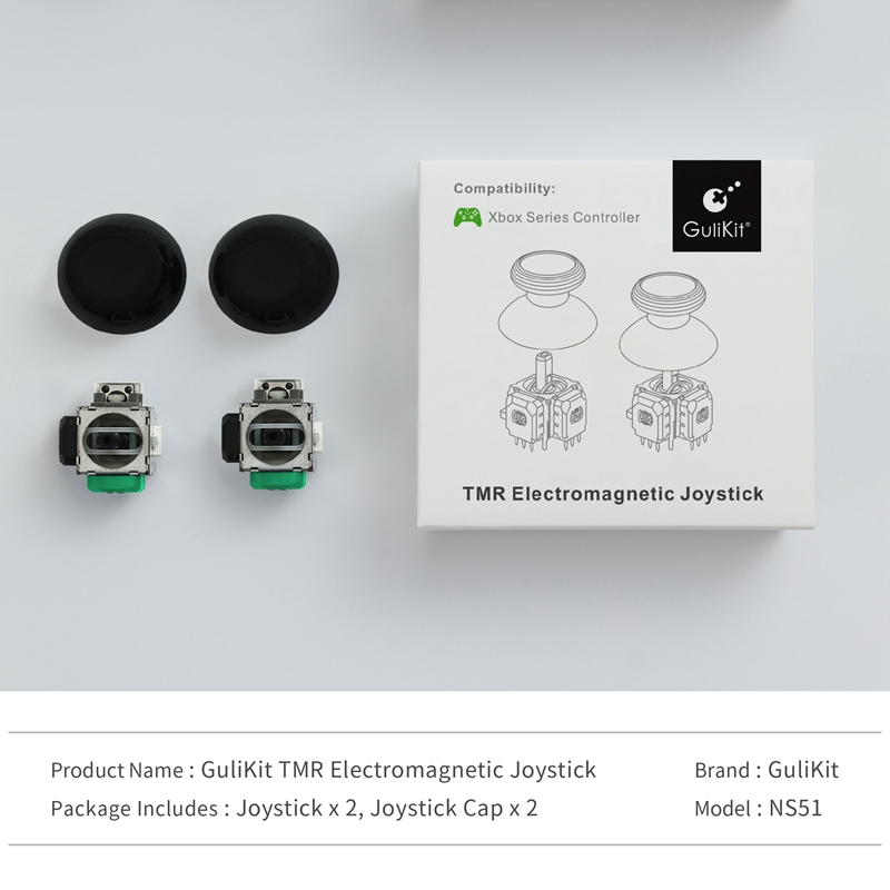 GuliKit TMR Electromagnetic Joystick for PS5 Controller PS5 Dualsense ...
