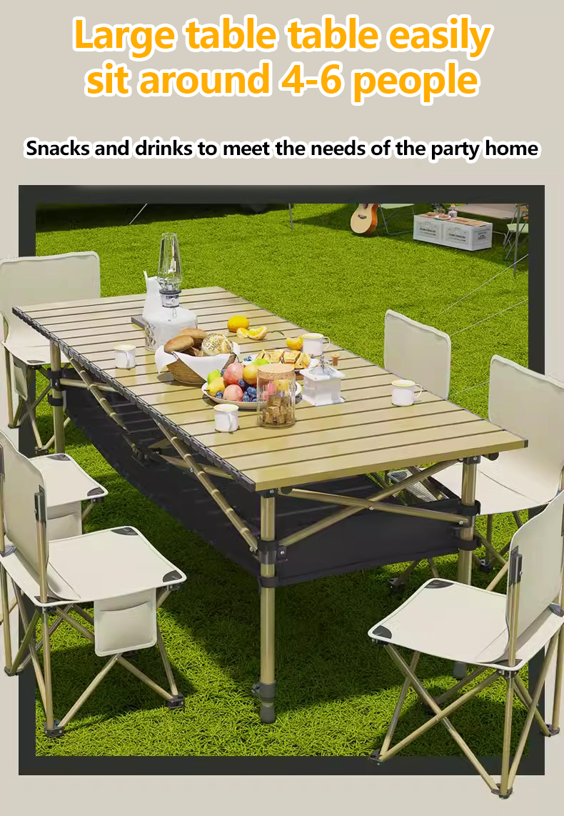 Table Folding Outdoor Camping Aluminum Alloy Portable Table Suitable ...