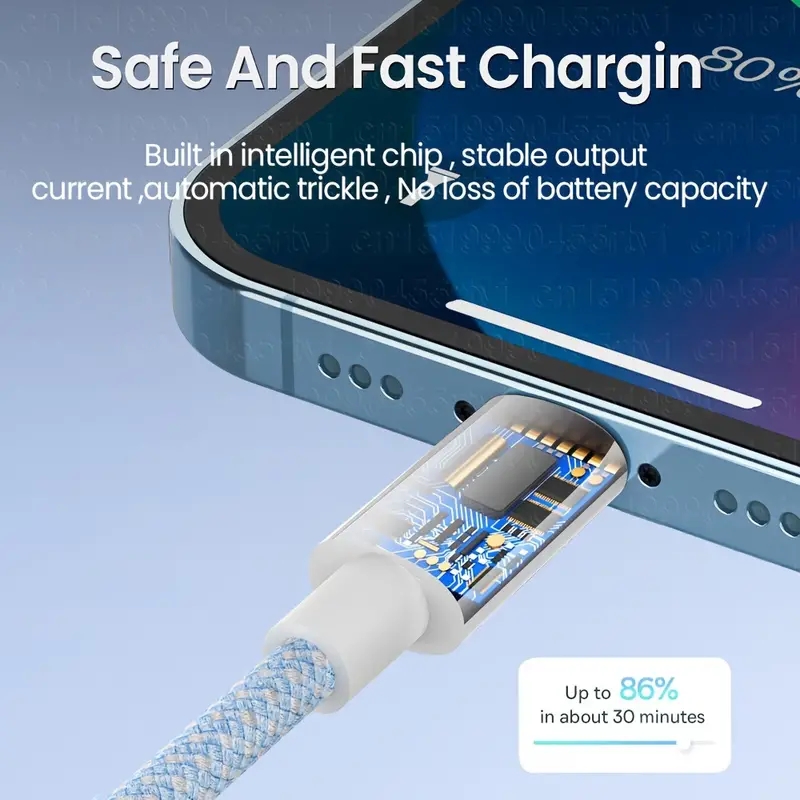 USB Type C Cable PD Fast Charge Public to Public CTOC Double Headed 60W ...