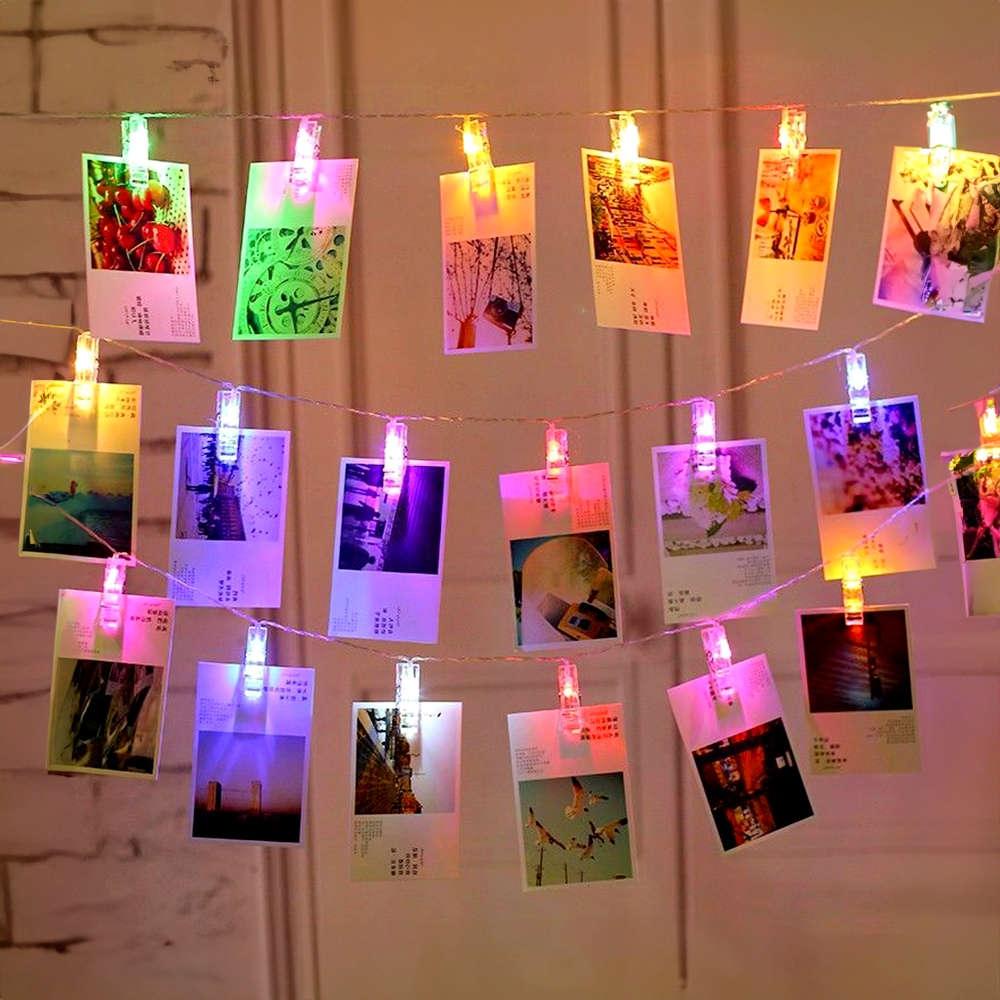 1 Piece Photo Clip String Light, Battery Powered Indoor Fairy Tale ...