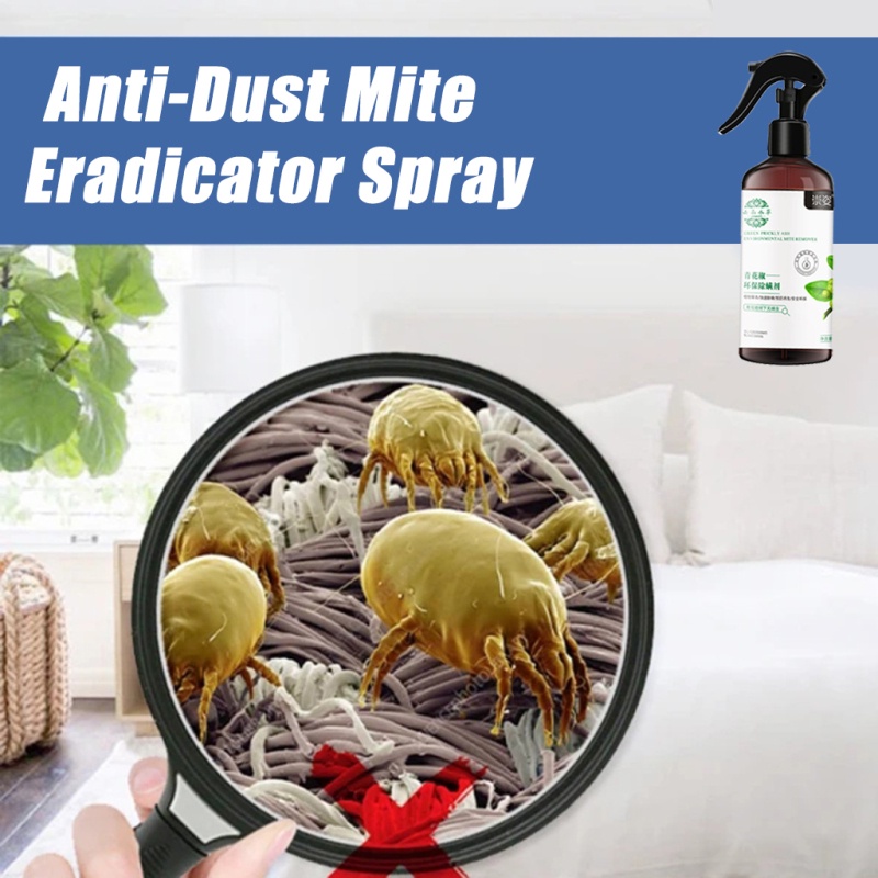 300ML Mite Spray Bed Bug Killer Dust Mite Remove Spray Non-toxic ...