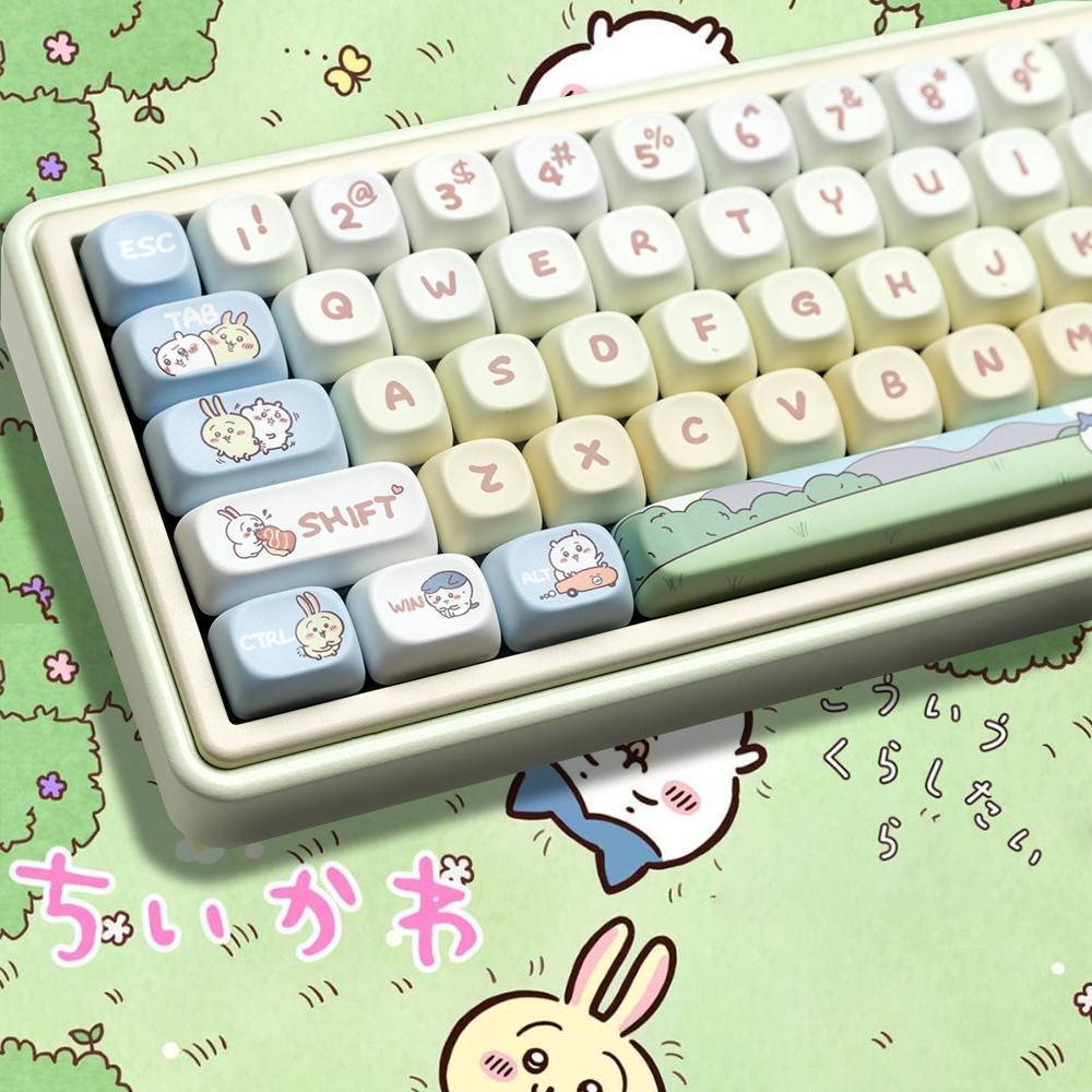 Chiikawa PBT Keycaps/set 138Keys Dye-Sublimation MOA Profile Custom ...