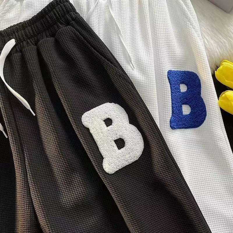 YS slocks pants loose straight cut pants Korean sweatpant wide leg ...