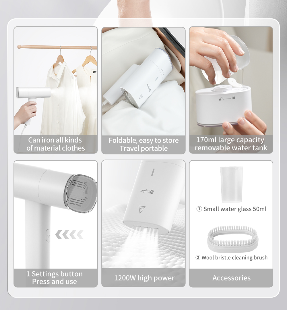 Simplus Steam Iron Handheld Garment Steamer Travel Steamer Iron for ...