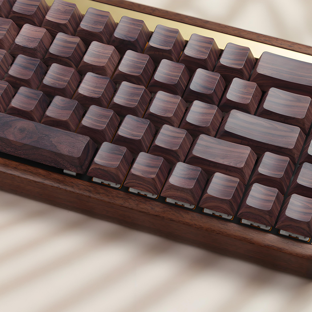 Wood Grain Keycaps/set 131Keys Dye-Sublimation Cherry Profile Side ...