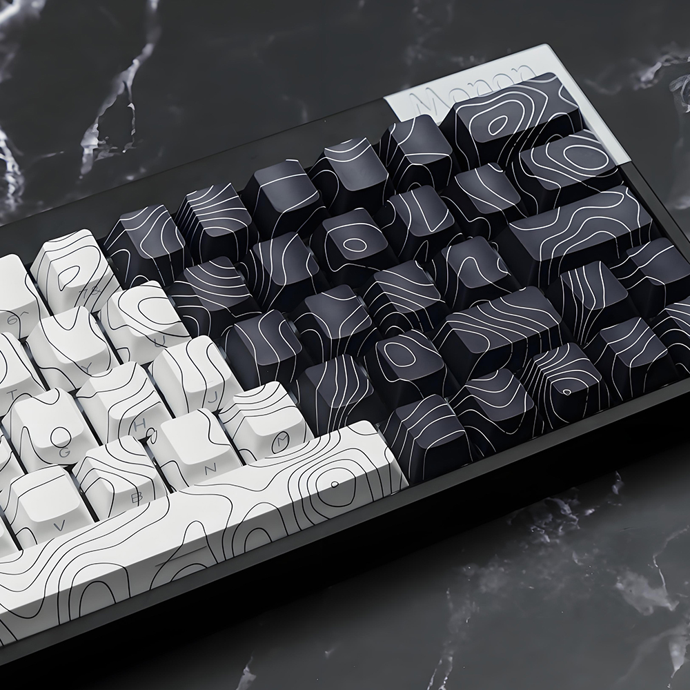 Side Translucent Canyon Lines Keycap/set 131Keys Dye-Sublimation Cherry ...