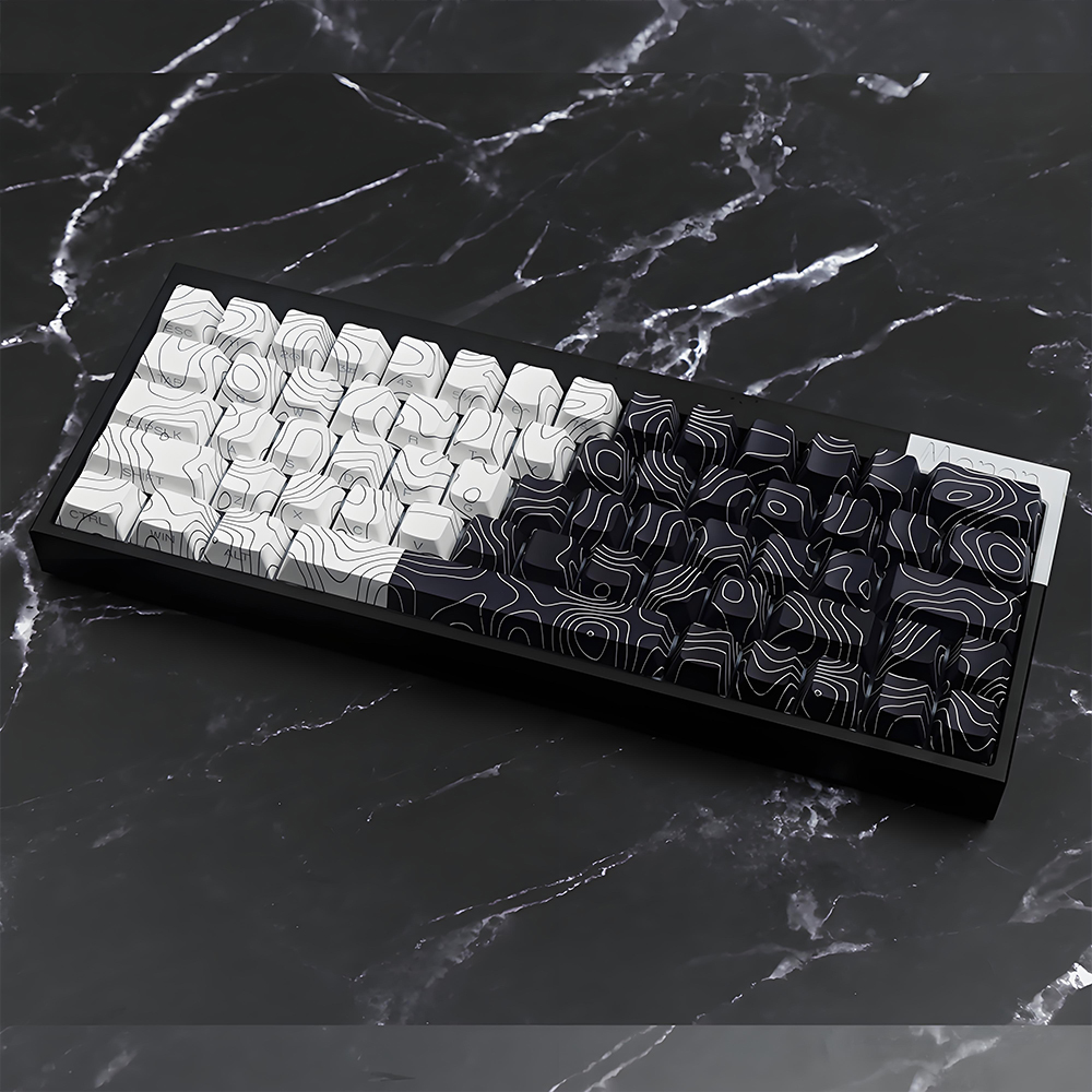 Side Translucent Canyon Lines Keycap/set 131Keys Dye-Sublimation Cherry ...