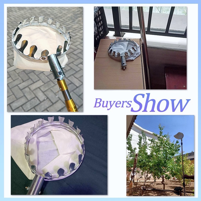 Fast delivery High grade telescopic fruit picker with basket 7/9M ...