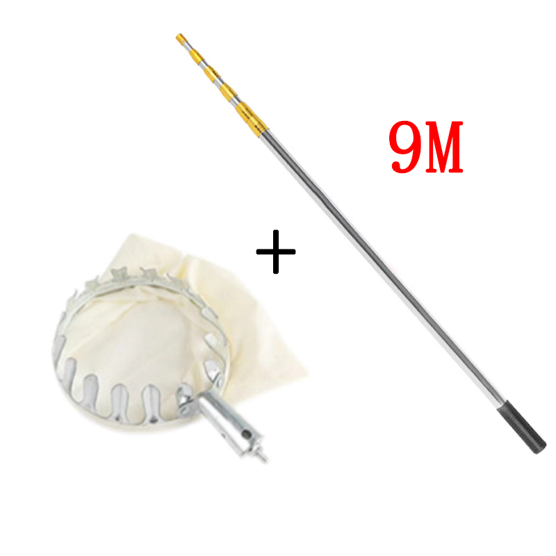 Fast delivery High grade telescopic fruit picker with basket 7/9M ...