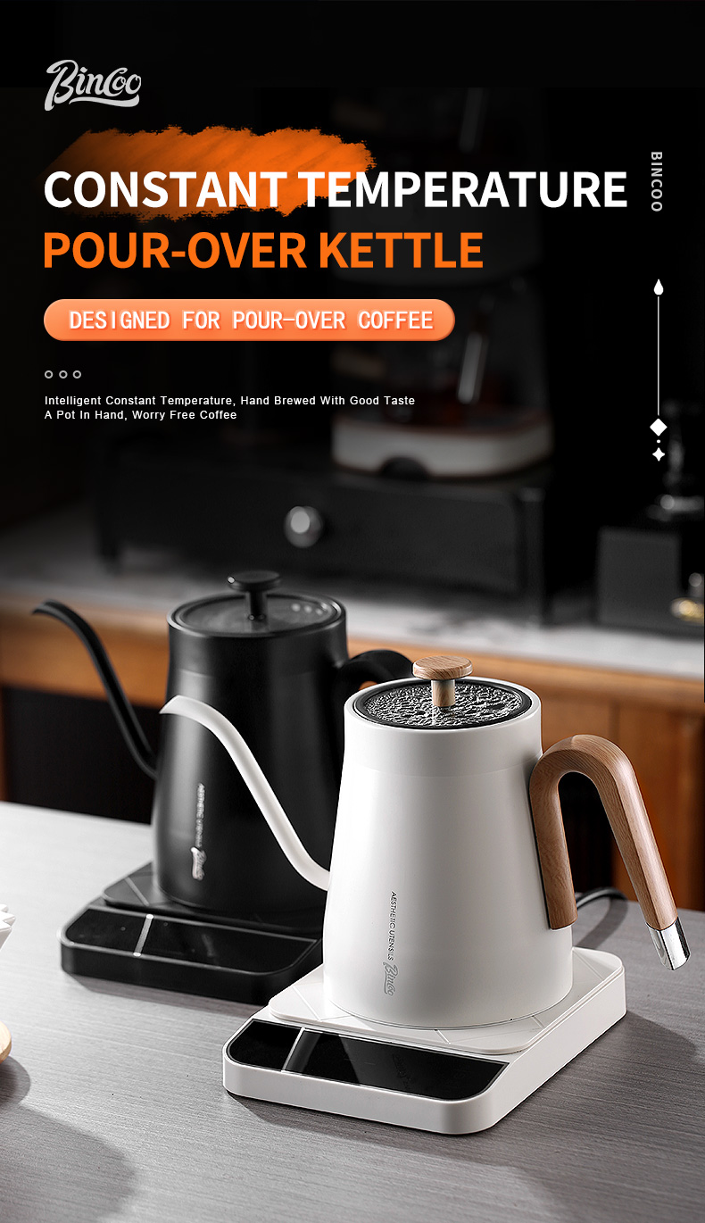 BINCOO Constant Temperature Hand Brewed Coffee Pot Electric Kettle ...