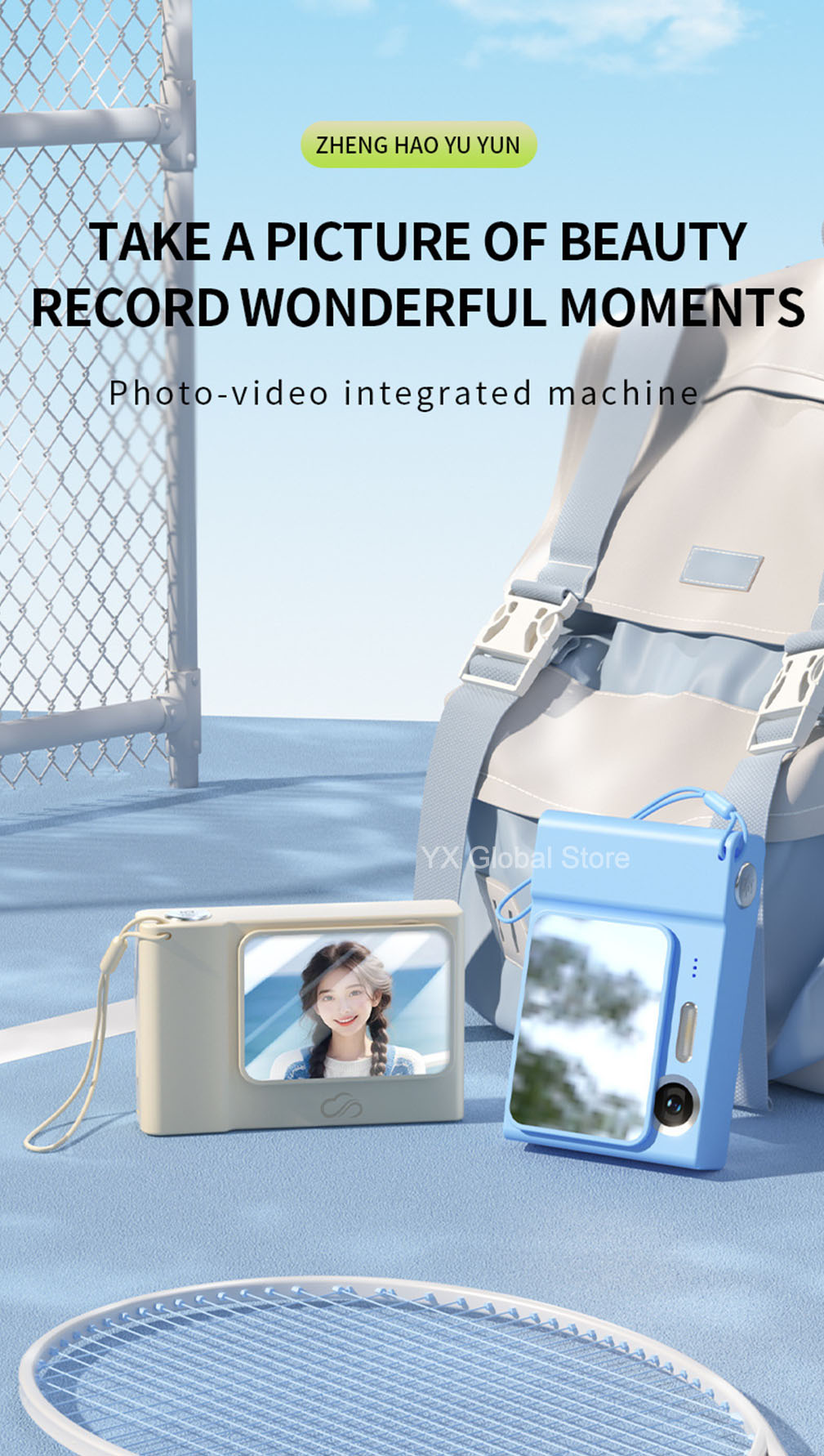 4K digi cam Beginner's camera with mirror 48MP HD Autofocus Camera ...